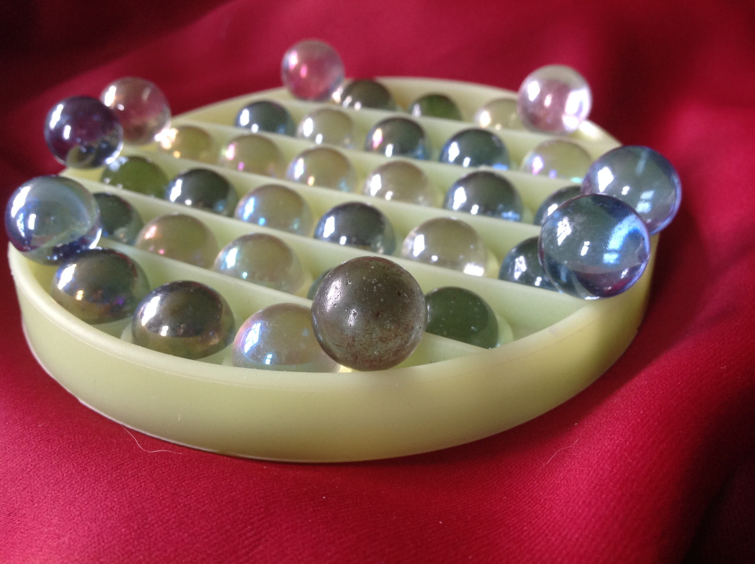 Vintage Handmade Glass Marbles Pontil Mark Cats Eye Collectable - Etsy