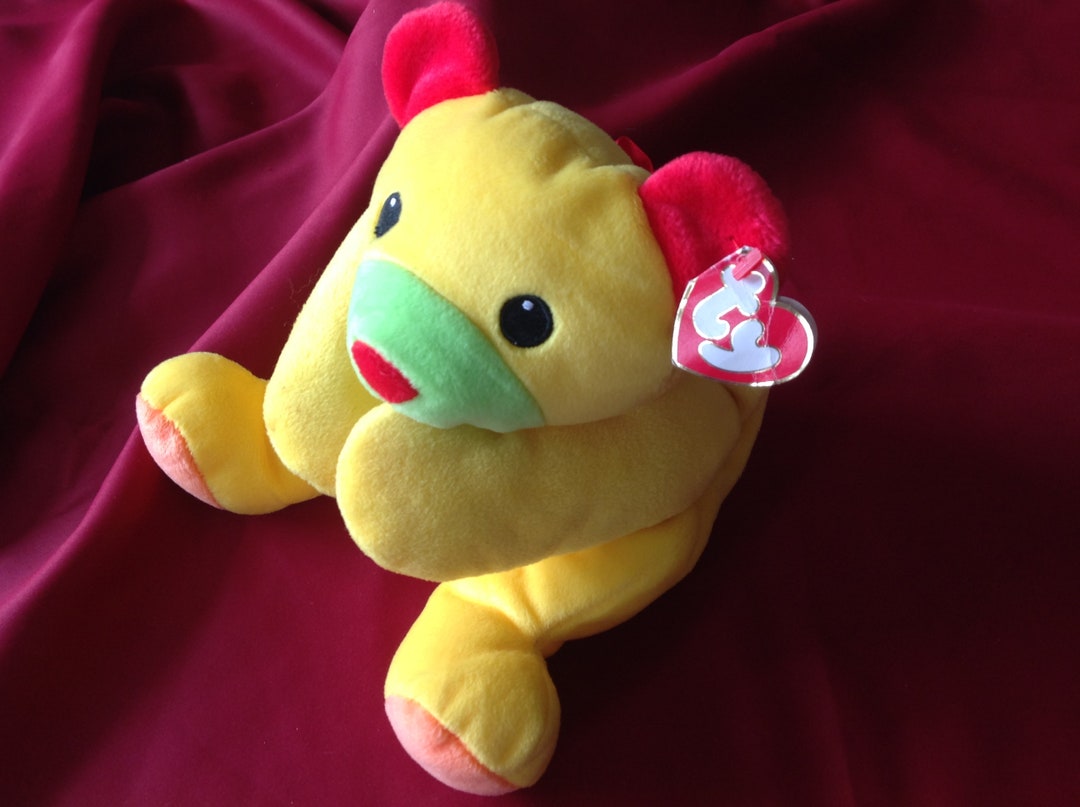 TY Pillow Pals Huggy and Yellow Bear 1998 Vintage Soft Toy 13 Rare ...