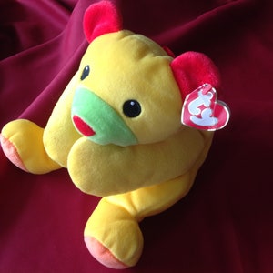 TY Pillow Pals Huggy and Yellow Bear 1998 Vintage Soft Toy 13 Rare ...
