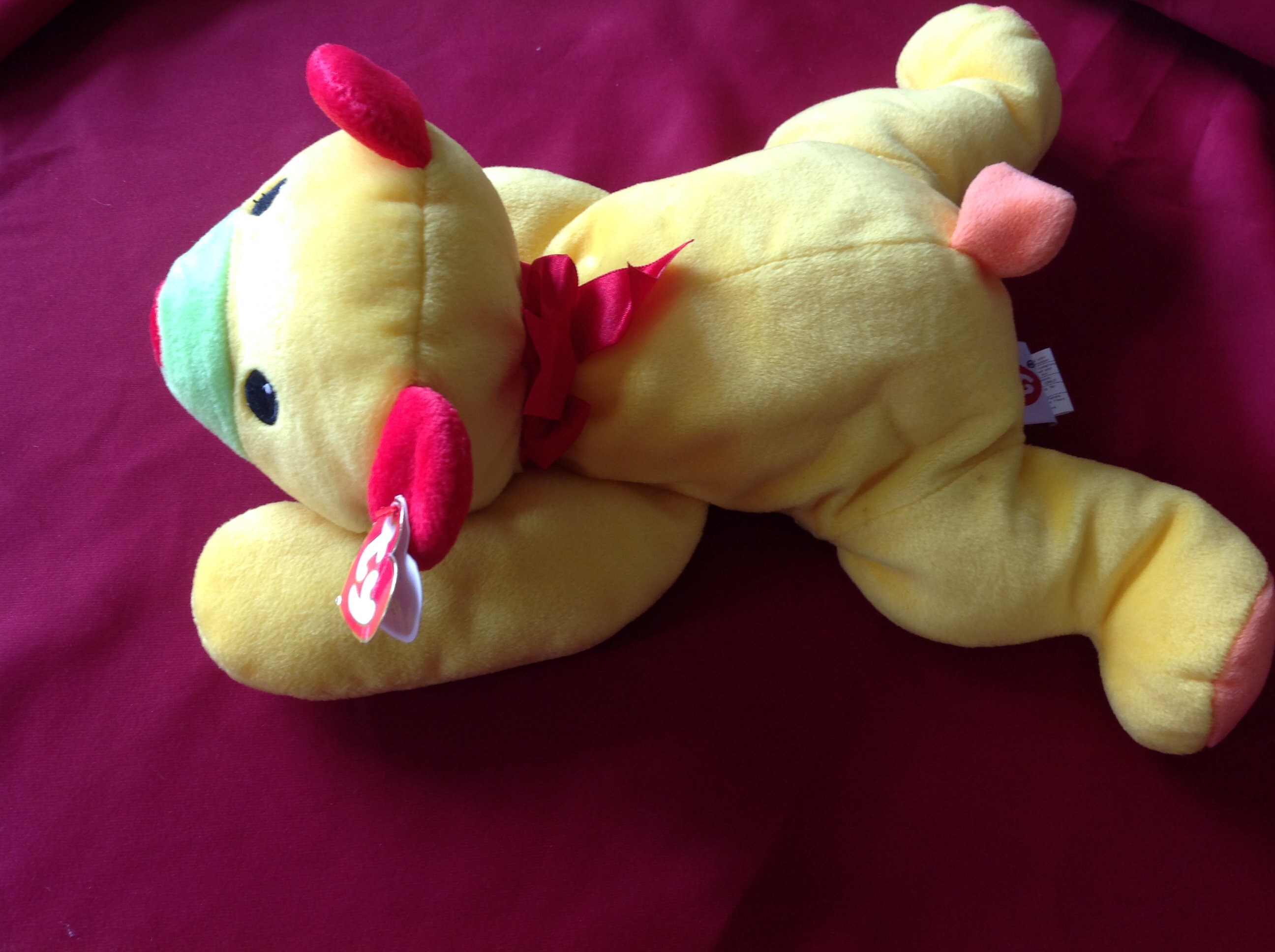 TY Pillow Pals Huggy and Yellow Bear 1998 Vintage Soft Toy - Etsy