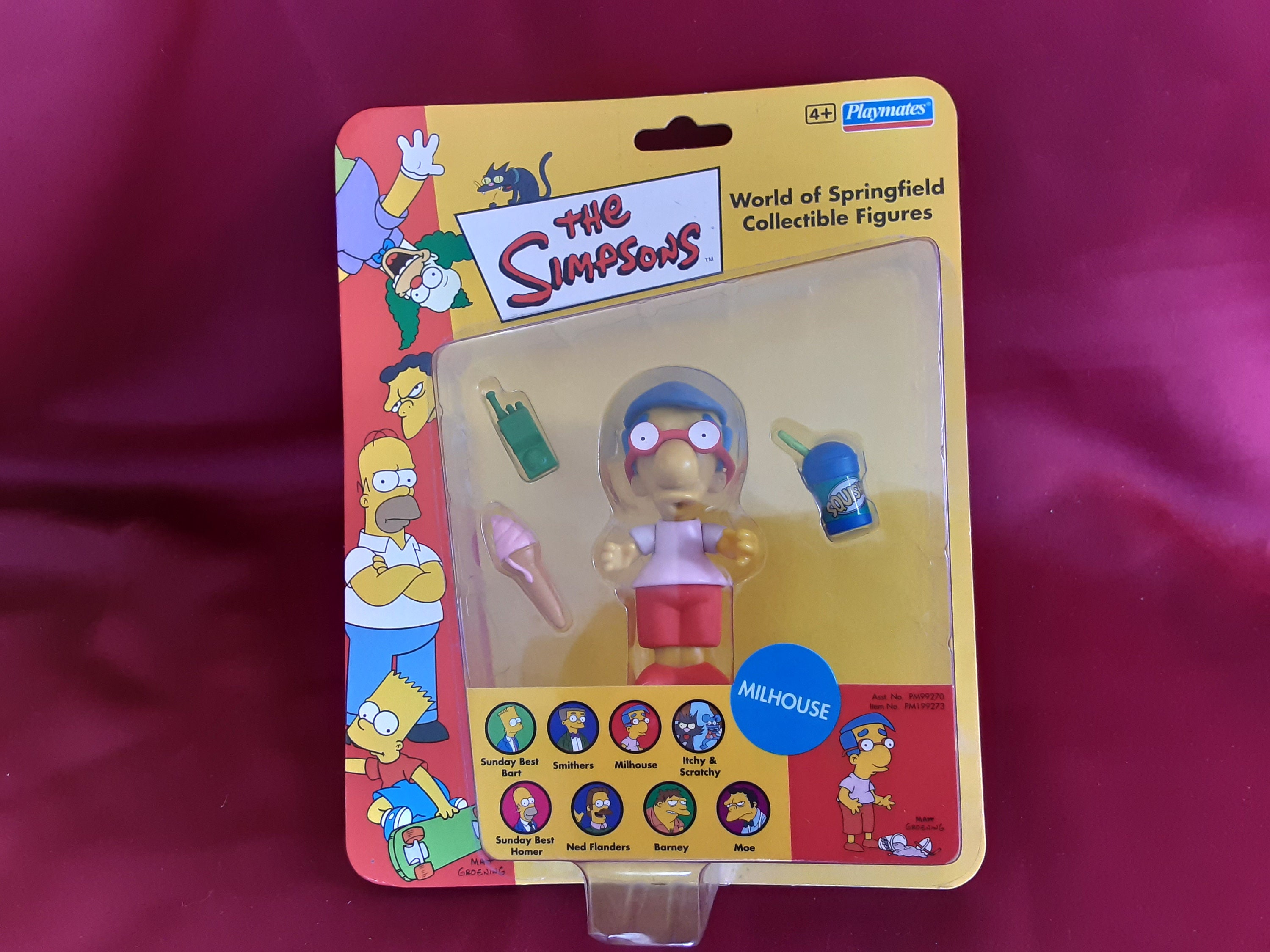 The Simpsons Milhouse Van Houten Rare BNIB World of Springfield Mint ...