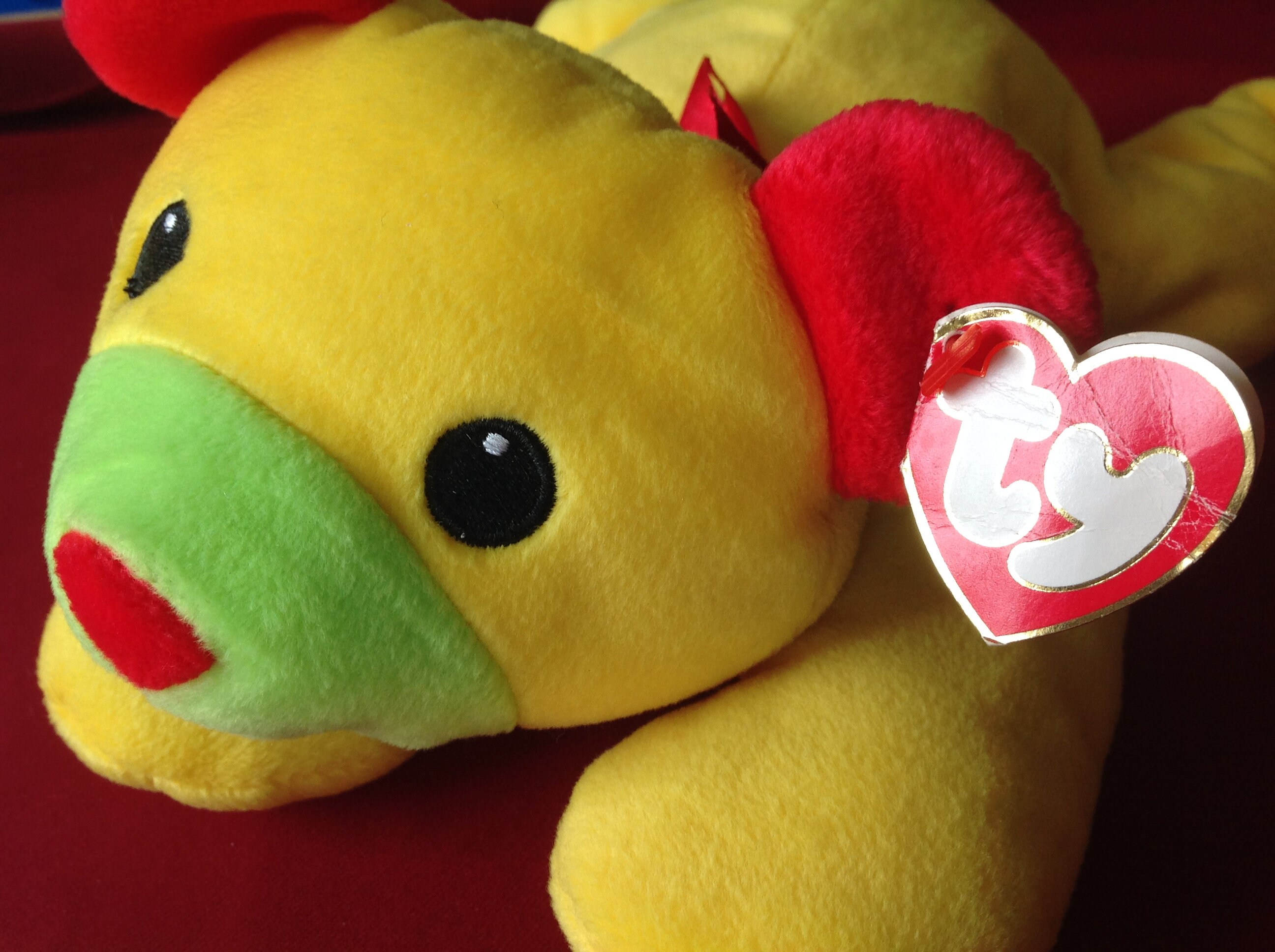 TY Pillow Pals Huggy and Yellow Bear 1998 Vintage Soft Toy - Etsy