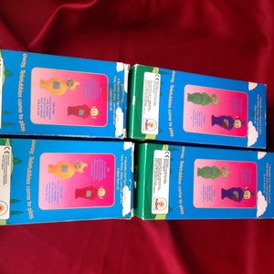 Teletubbies Complete Set BOXED Vinyl Squeaky Figures 1996 All Four in ...