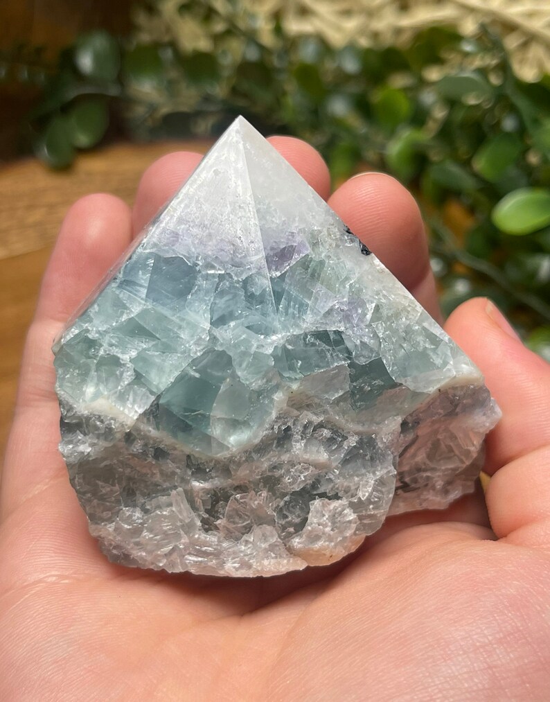Home Décor Fluorite Crystal Top Polished Point Home & Living etna.com.pe
