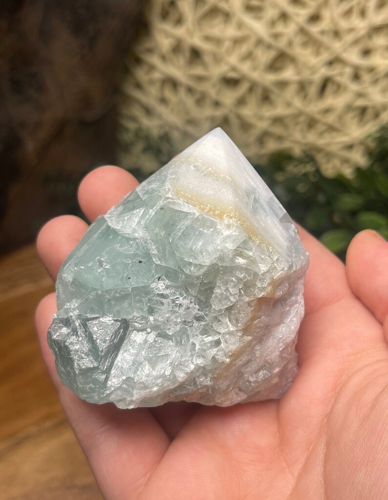 Home Décor Fluorite Crystal Top Polished Point Home & Living etna.com.pe