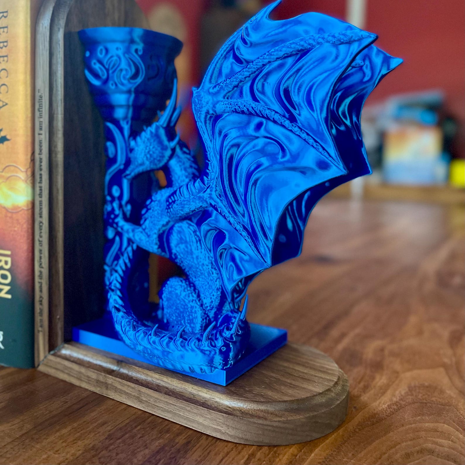 Fourth Wing Inspired Dragon Book Ends Tairn and Sgaeyl Pair - Etsy