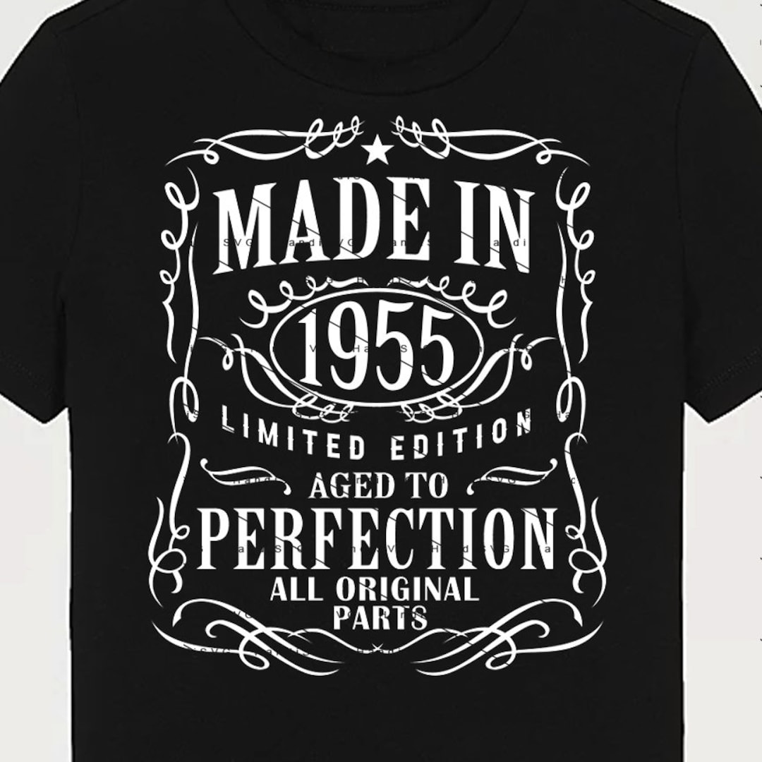 1955 Birthday SVG PNG 1955 Birthday Vintage 1955 Aged to Perfection ...