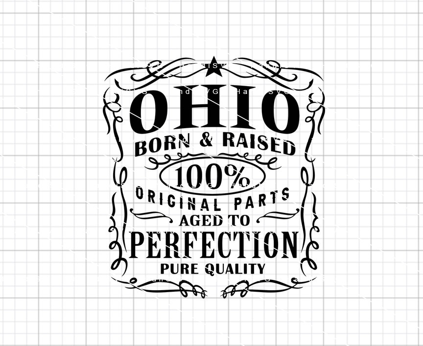 Ohio SVG PNG Vintage Ohio Home USA Aged to Perfection Ohio Cut - Etsy