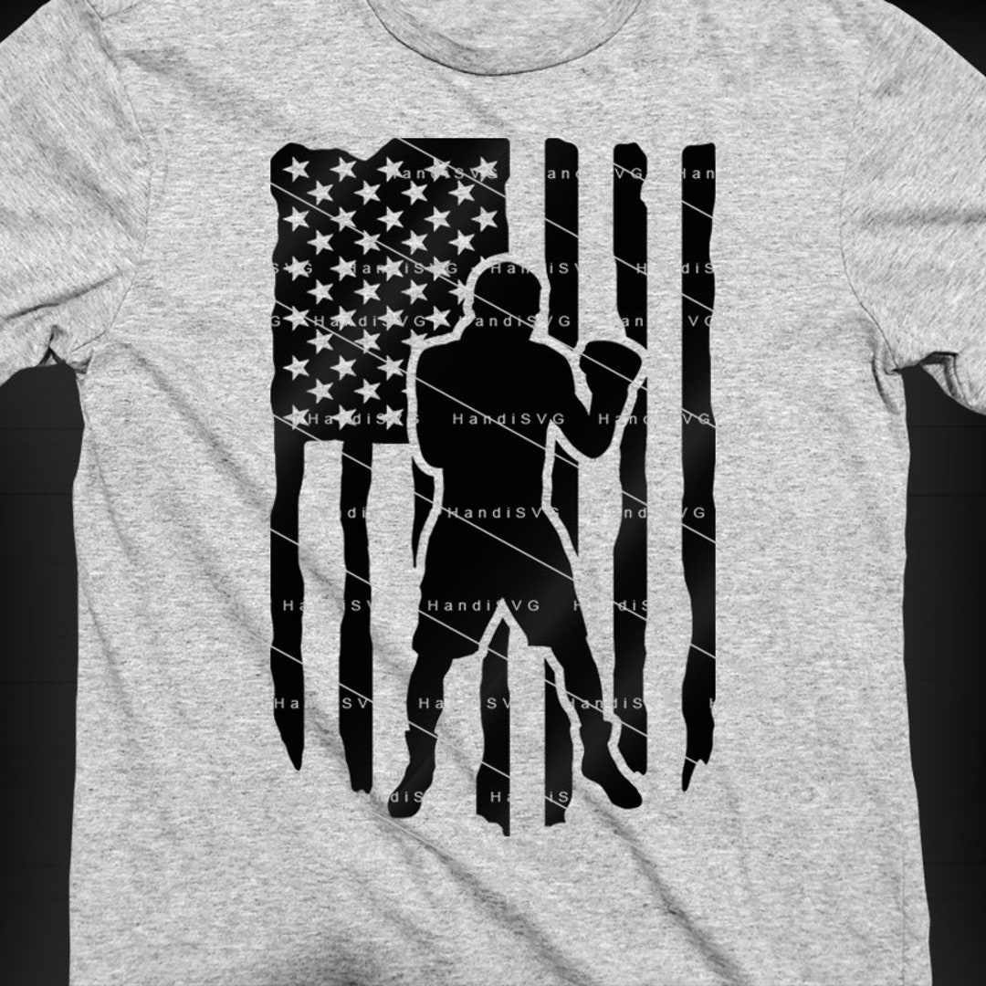 Boxer SVG Flag Boxer USA Boxer PNG Patriotic Boxer Design Boxing Cut ...