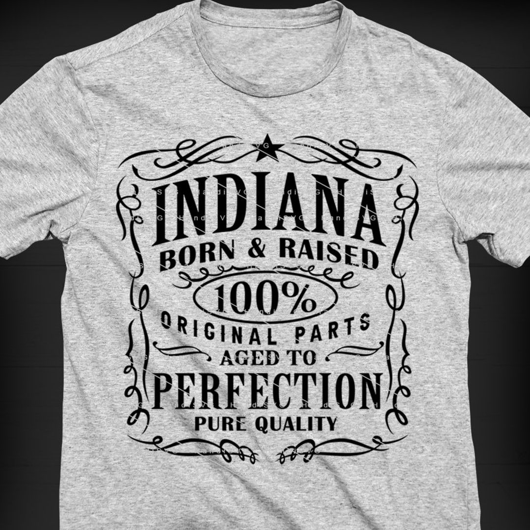Indiana SVG PNG Vintage Indiana Home USA Aged to Perfection Indiana Cut ...
