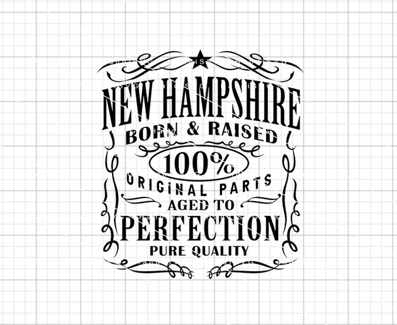 New Hampshire SVG PNG Vintage New Hampshire Home USA Aged to Perfection ...