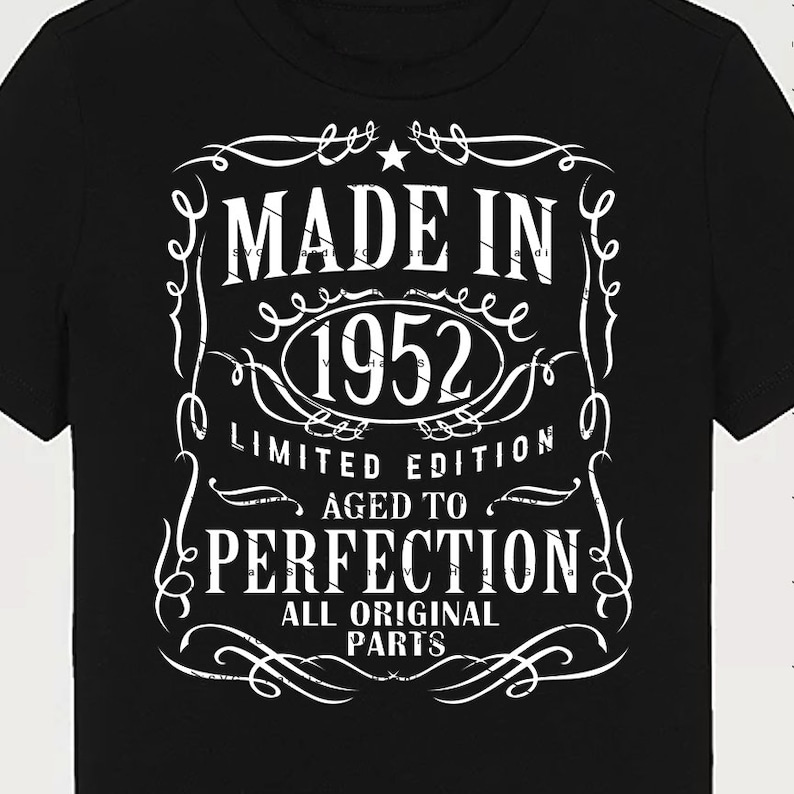 1952 Year Birthday SVG PNG 1952 Birthday Vintage 1952 Aged to ...