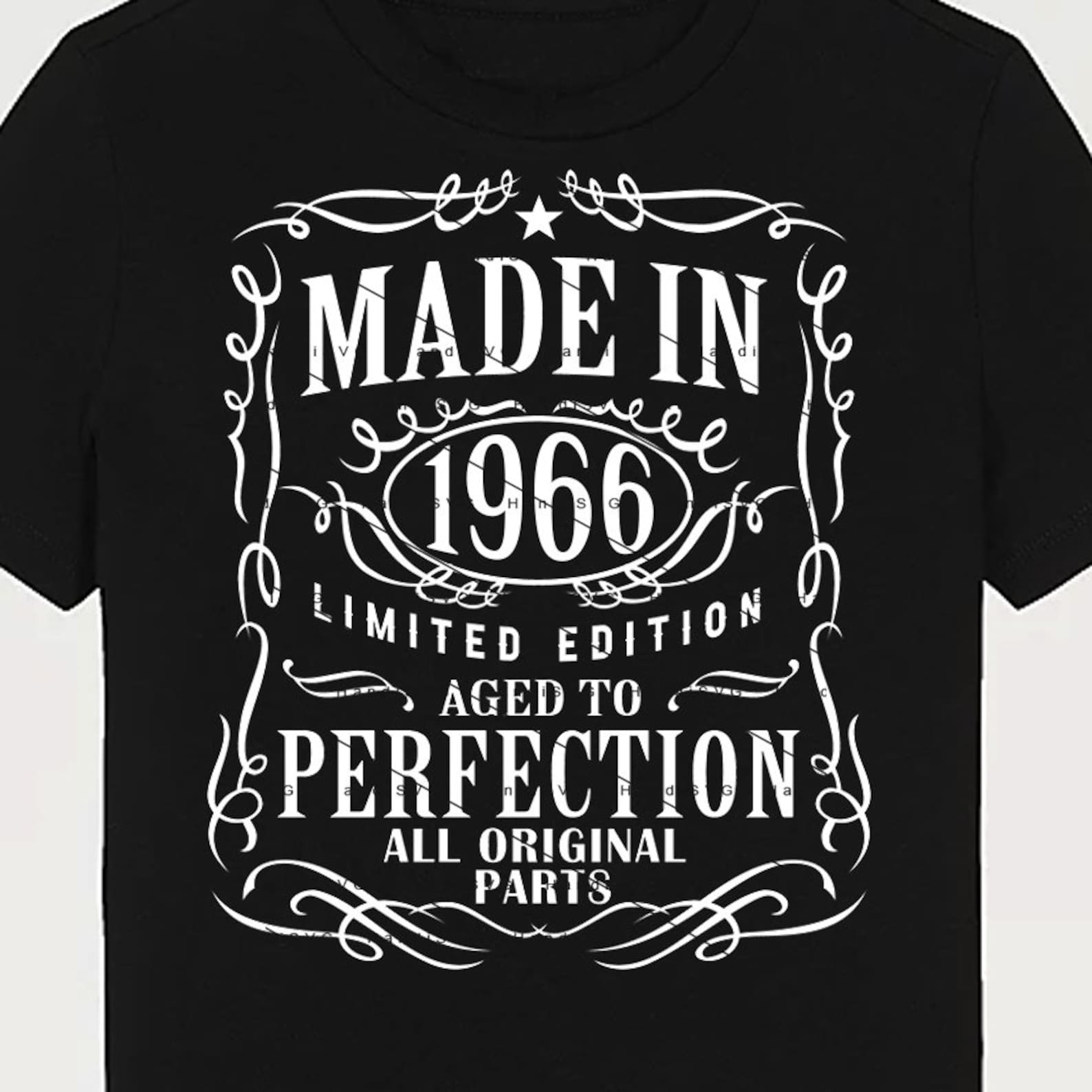 1966 Birthday SVG PNG 1966 Birthday Vintage 1966 Aged to Perfection ...