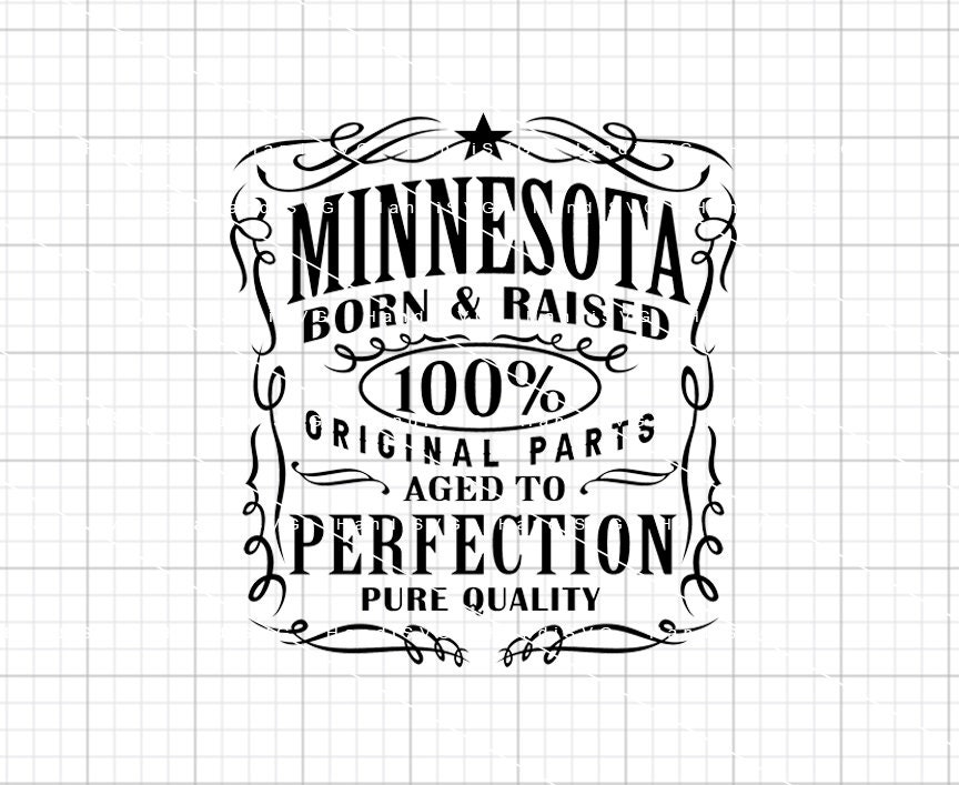 Minnesota SVG PNG Vintage Minnesota Home USA Aged to Perfection ...