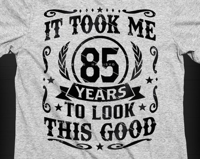85 Years Loved Png, 85th Birthday Png, 85 Years Young Png, Milestone ...