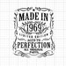 1969 Birthday SVG PNG 1969 Birthday Vintage 1969 Aged to Perfection ...