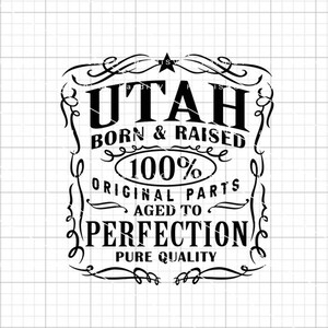 Utah SVG PNG Vintage Utah Home USA Aged to Perfection Utah Cut File ...