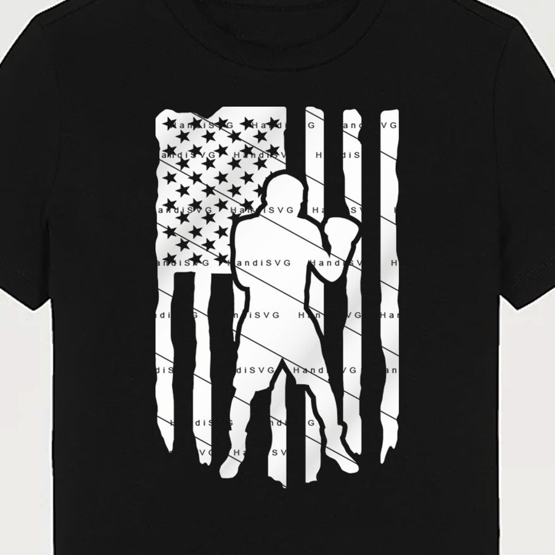 Boxer SVG Flag Boxer USA Boxer PNG Patriotic Boxer Design Boxing Cut ...