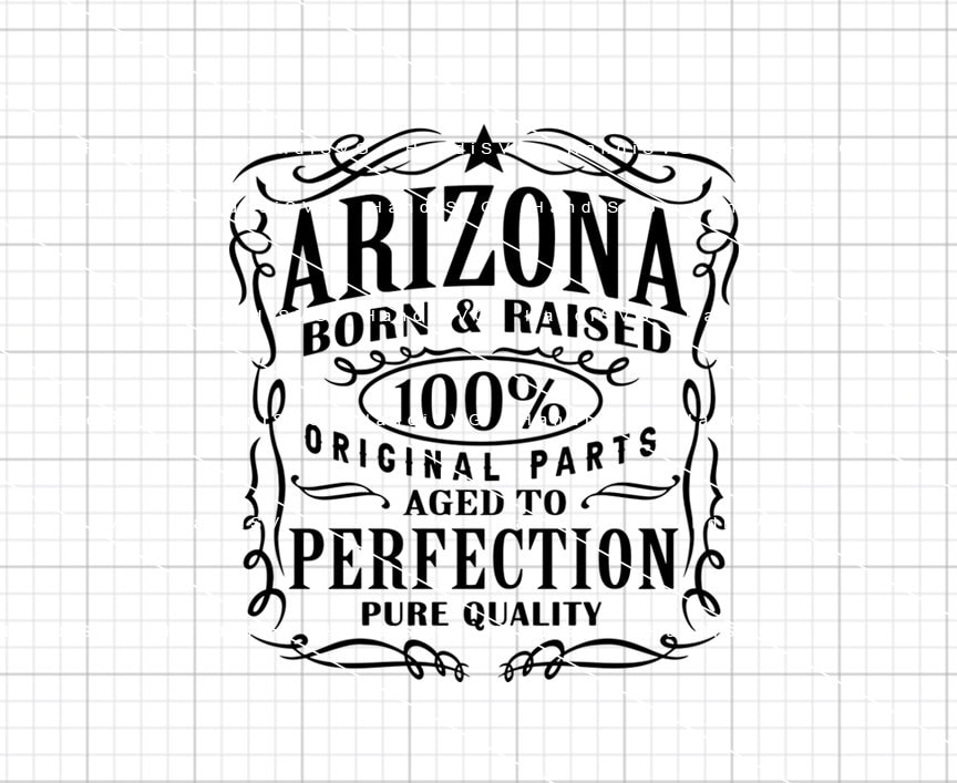 Arizona SVG PNG Vintage Arizona Home USA Aged to Perfection Arizona Cut ...