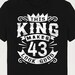 This King Makes 43 Look Good SVG 43 Years Old 43rd Birthday PNG Vintage ...