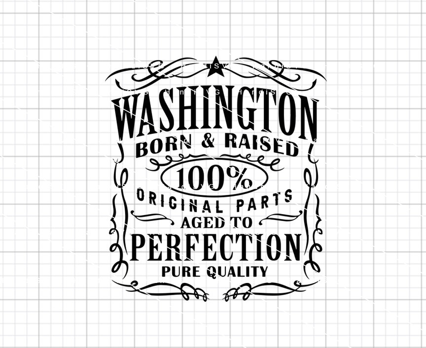 Washington SVG PNG Vintage Washington Home USA Aged to Perfection ...