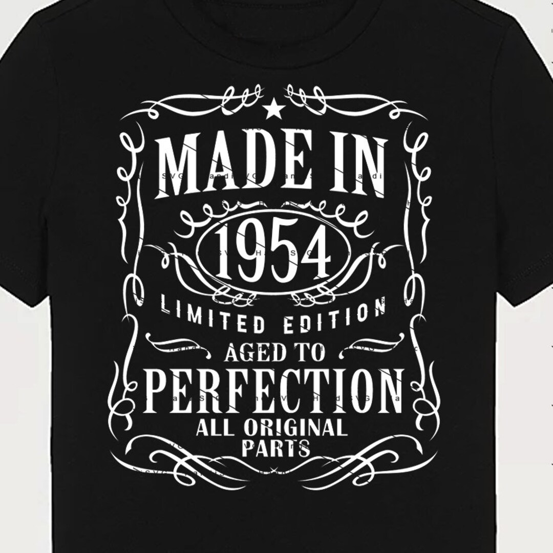1954 Birthday Svg Png 1954 Birthday Vintage 1954 Aged To Perfection