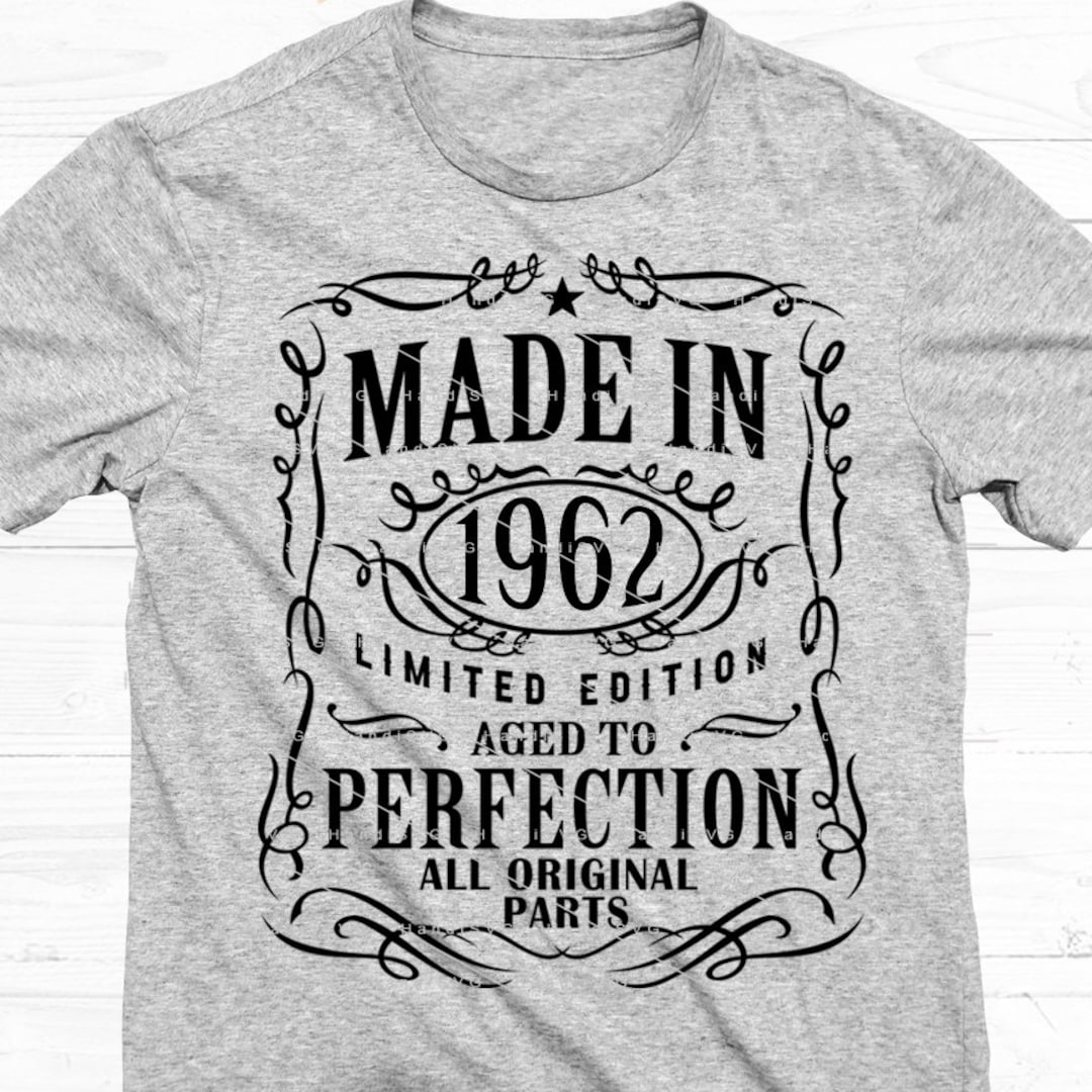 1962 Birthday SVG PNG 1962 Birthday Vintage 1962 Aged to Perfection ...