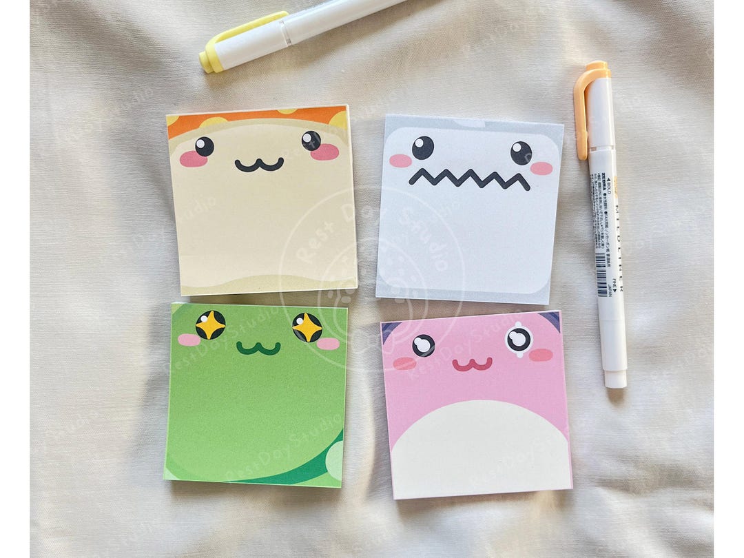 Maplestory Classic Monsters Mushroom Small Sticky Note Kawaii Aesthetic ...
