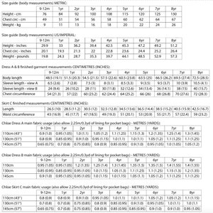 Chloe Dress & Skirt - PDF Sewing Pattern | Sizes 6-9 Months - 8 Years ...