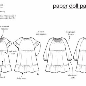 Elizabeth Dress PDF Sewing Pattern | Women's Sizes AU 6-24 - Etsy
