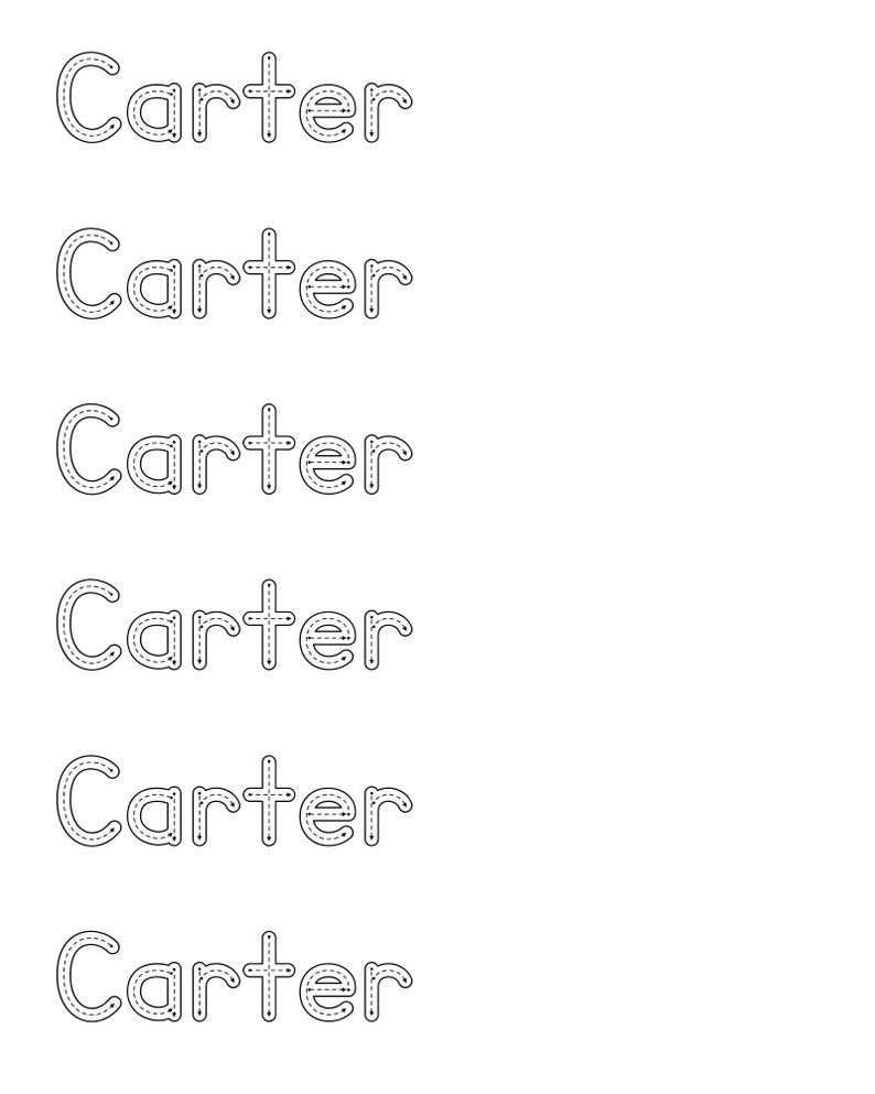 Name Tracers for Name Practice - Etsy