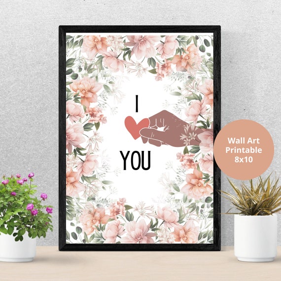 I Love You Printable | Etsy