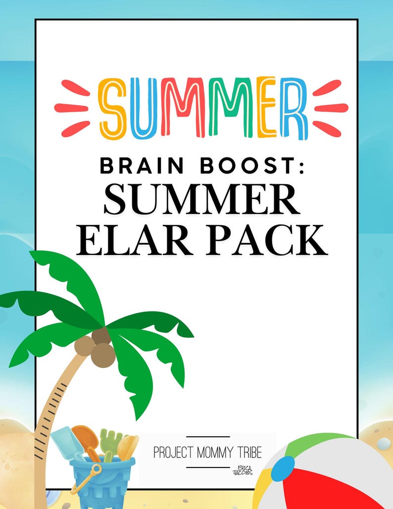 Beach-themed Summer ELAR Activity Pack | Printable Reading & Writing ...