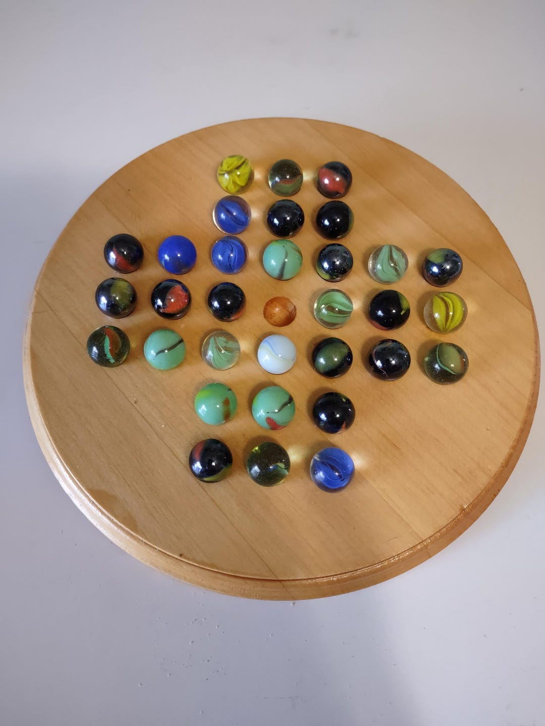 Marble Solitaire Game - Etsy