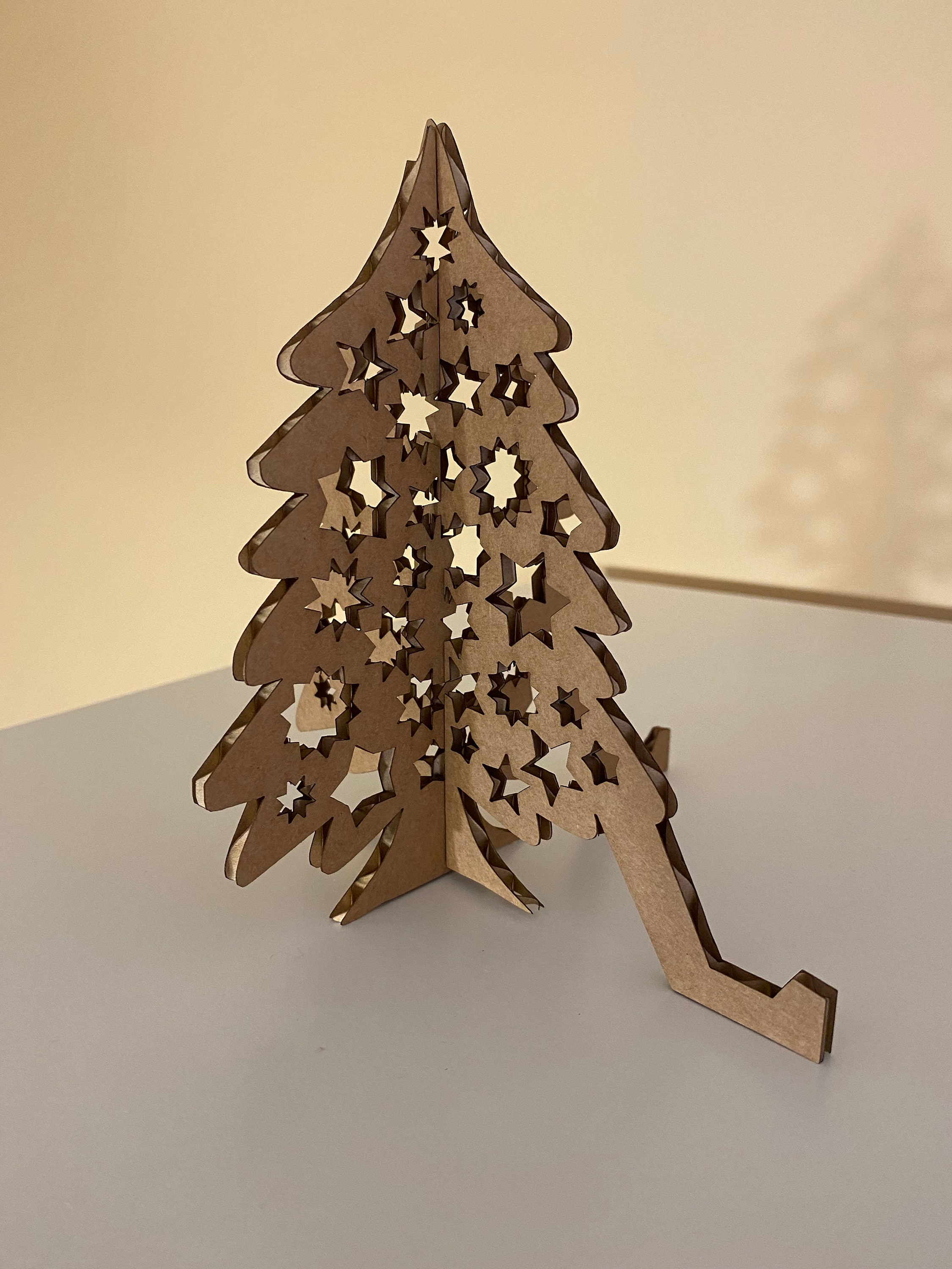 Cardboard Christmas Trees. Free Standing. Different Sizes. Cardboard ...