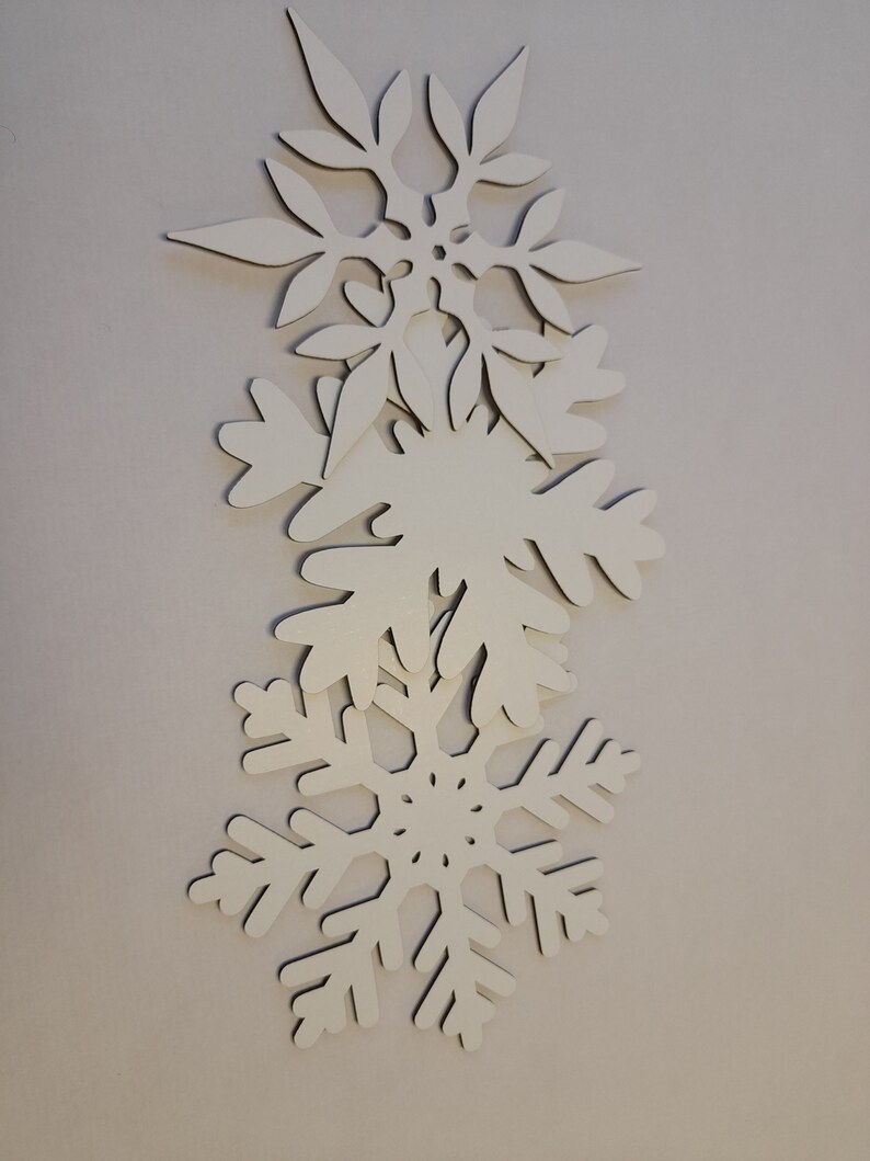 Snowflakes Shapes - Cardboard Cutout. Christmas Tree, Home and Party ...