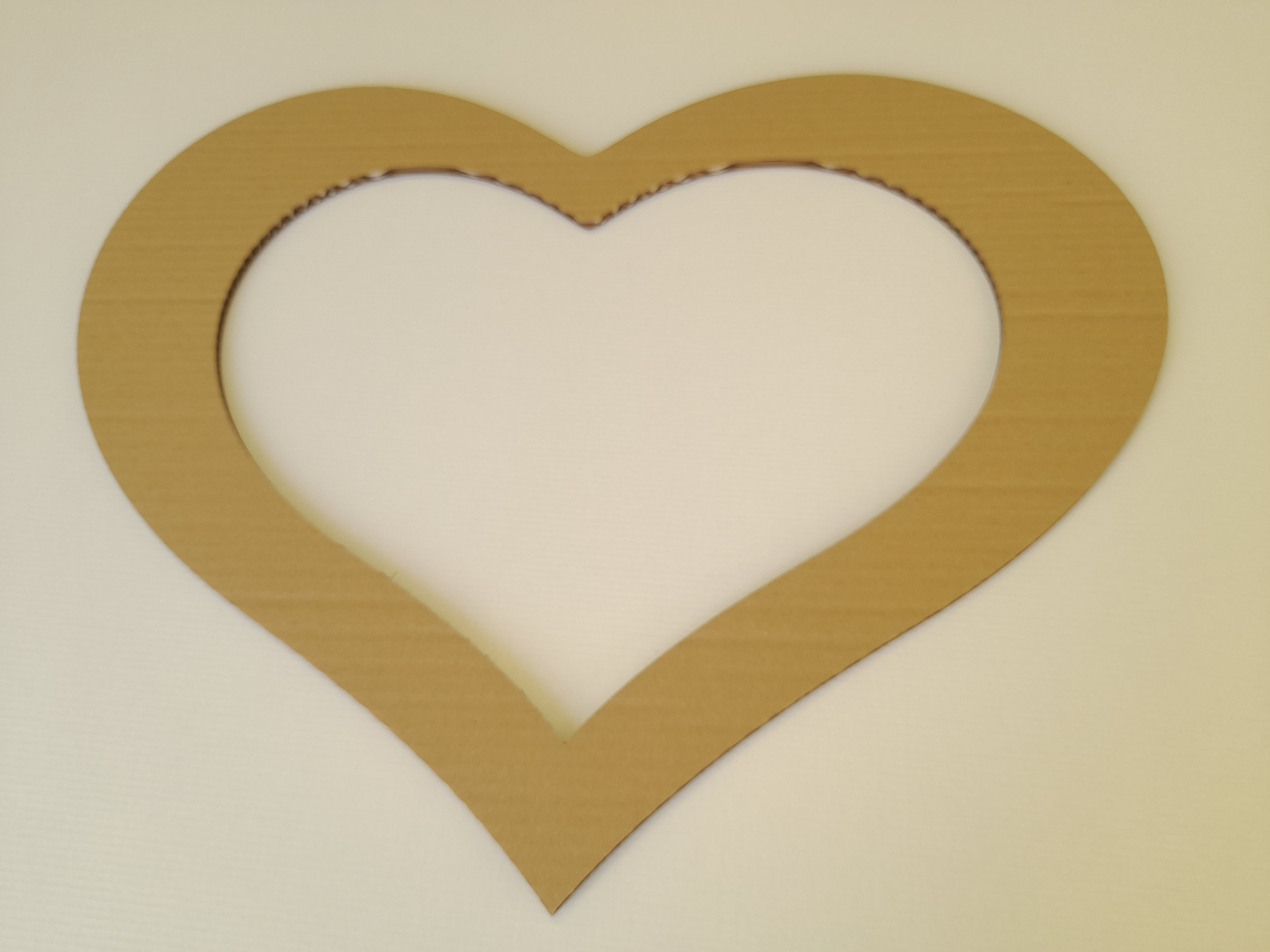 Heart Shapes Cardboard Cutout. Wedding, Home and Party Decor, Wall Art ...