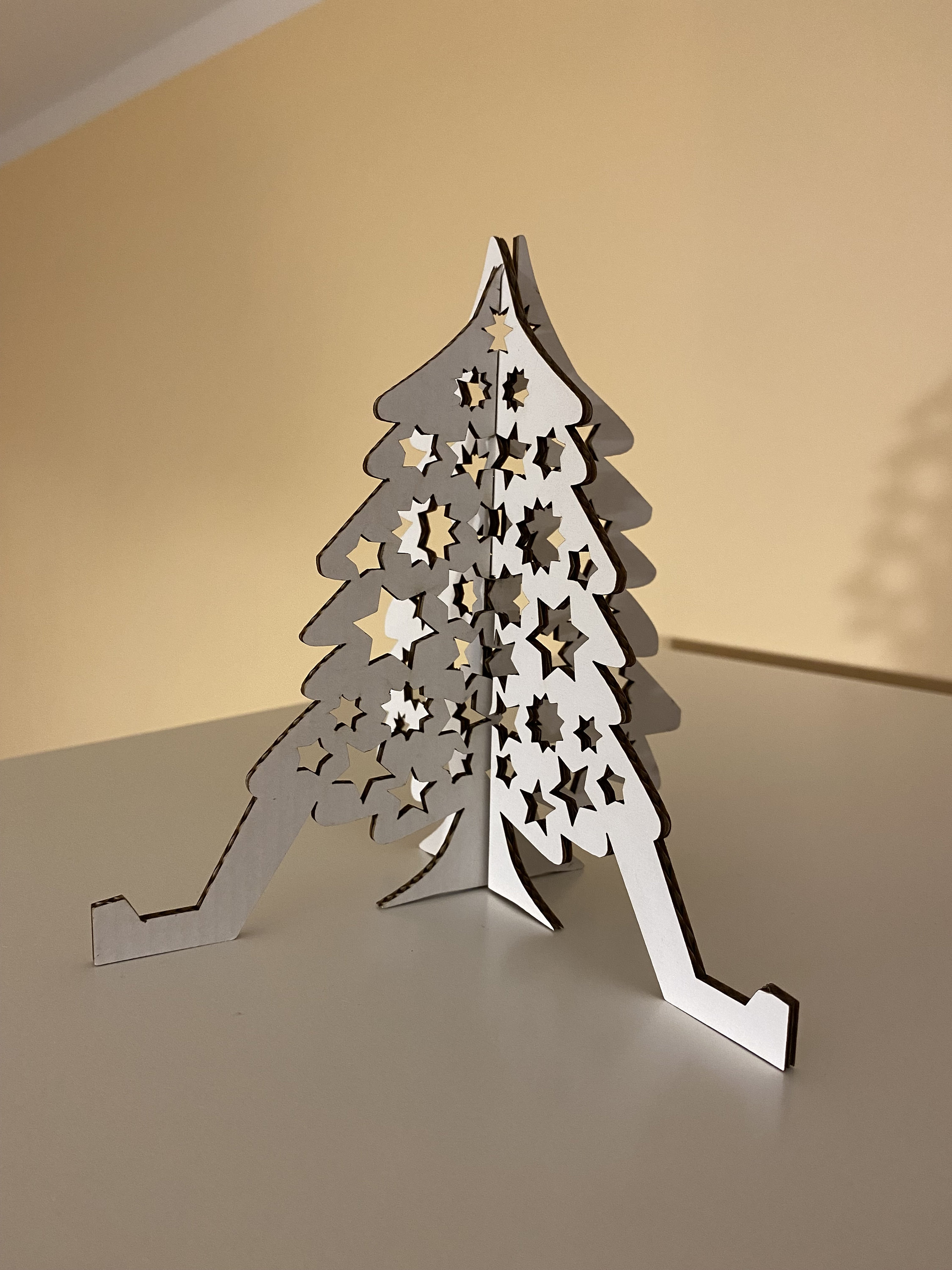 Cardboard Christmas Trees. Free Standing. Different Sizes. Cardboard ...