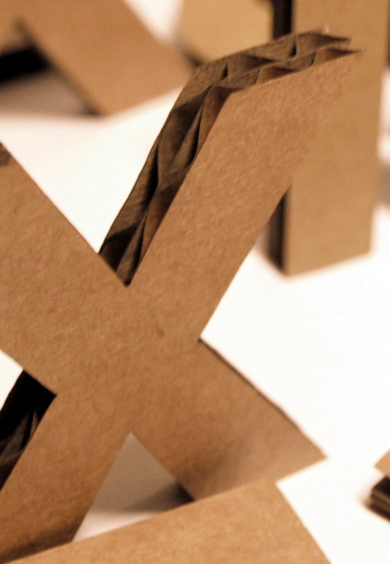 Cardboard Letters and Numbers. DIY Letters and Numbers. Different Sizes ...