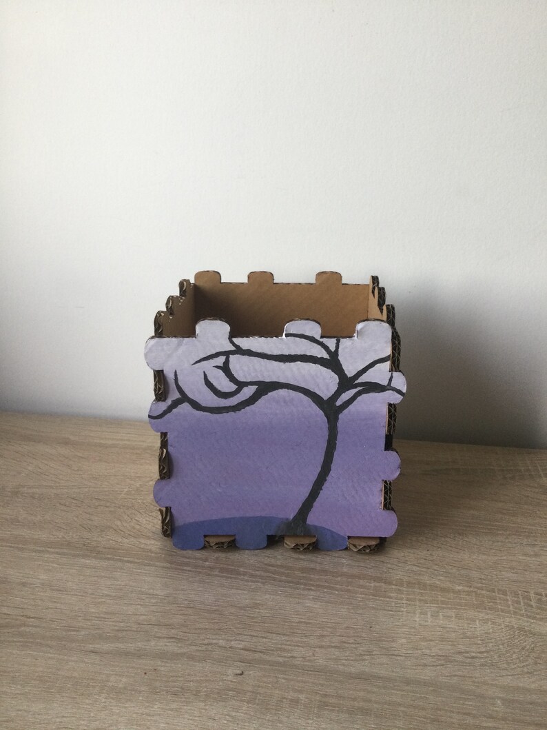 Folding Storage Box Made of Cardboard, DIY Project, Storage Space, Gift ...