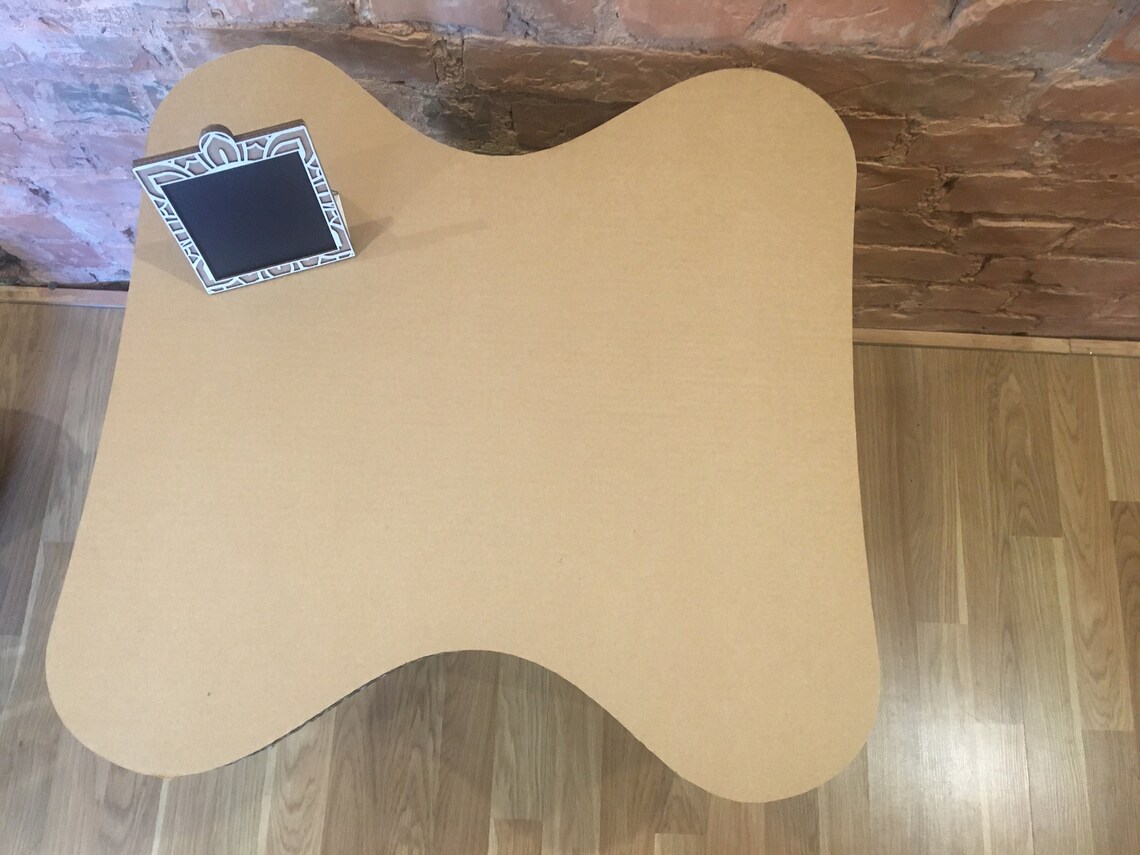 Cardboard Table. Coffe Table. Temporary Furniture. Eco - Etsy