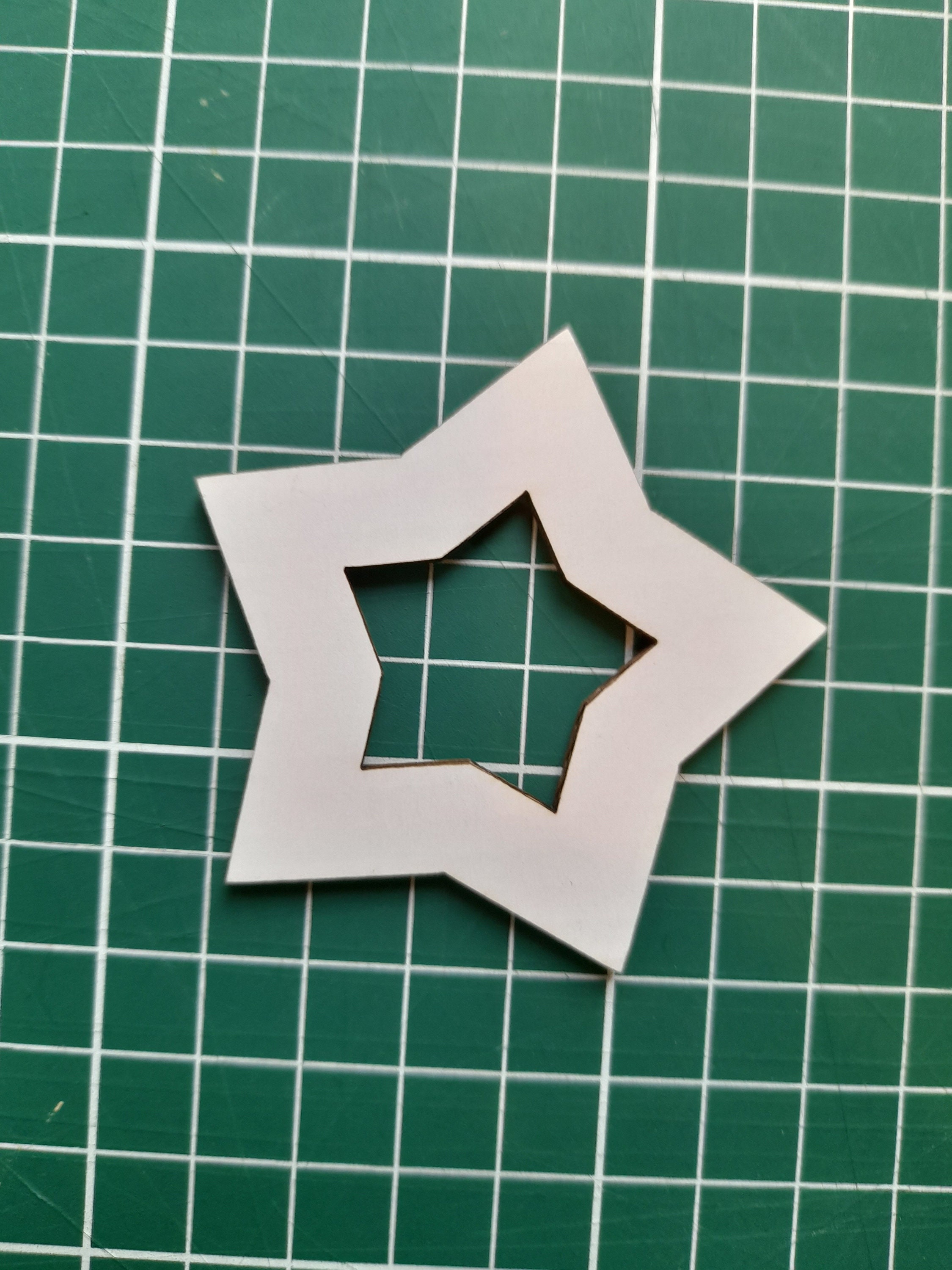 Hollow Stars Shapes - Cardboard Cutout. Christmas Tree, Home and Party ...