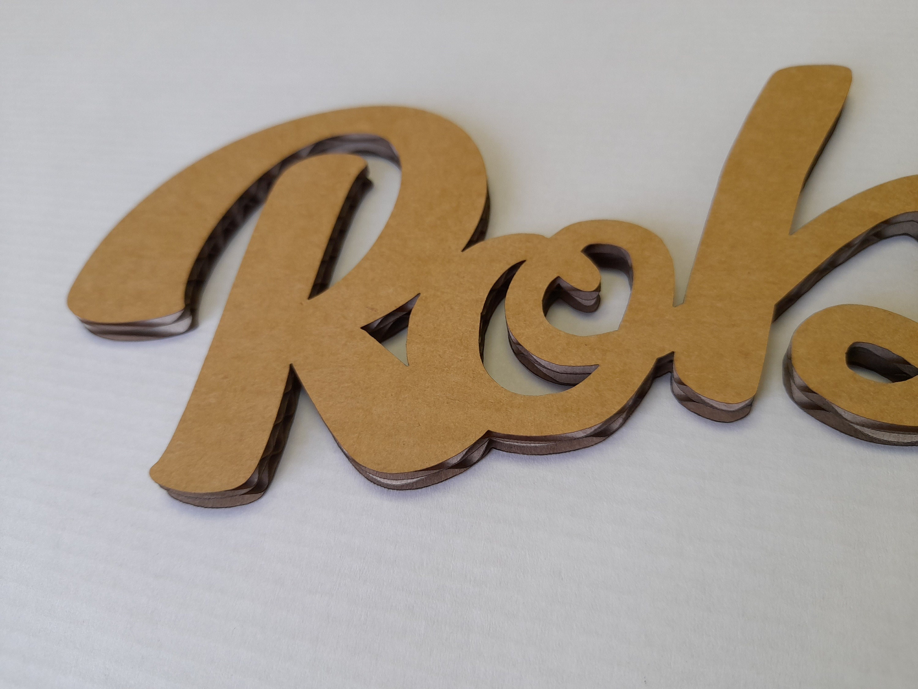 Custom Word or Name Cardboard Cutout, Wall Decor, Home Decor, Wall Art ...