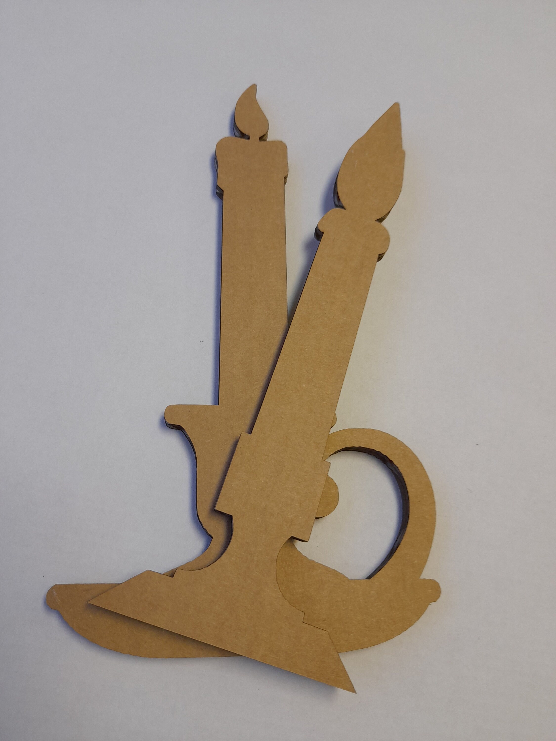 Candles Shapes - Cardboard Cutouts. Christmas Tree, Home and Party ...