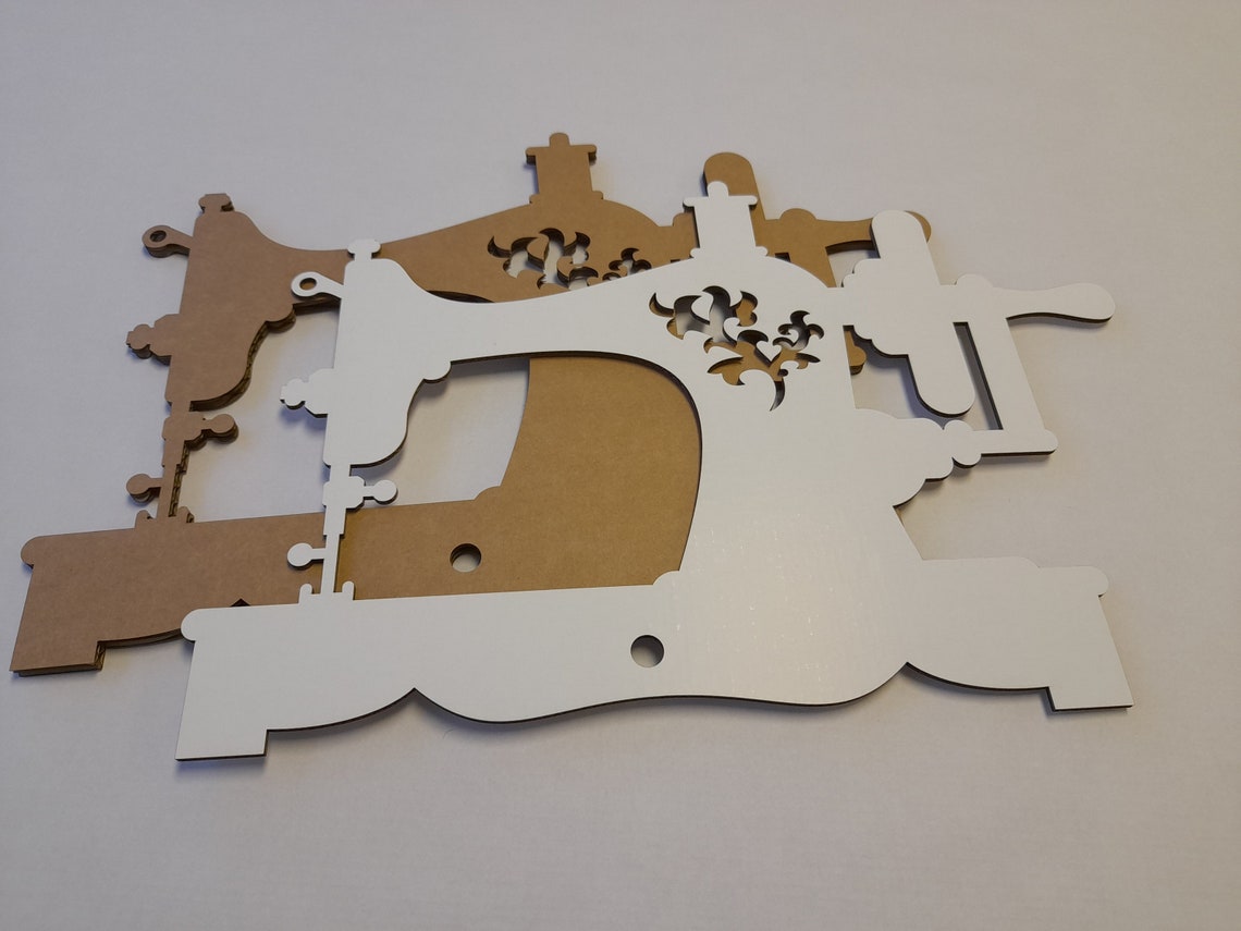 Sewing Machine Shape - Cardboard Cutout. Christmas Tree, Home and Party ...