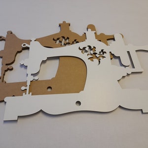 Sewing Machine Shape - Cardboard Cutout. Christmas Tree, Home and Party ...