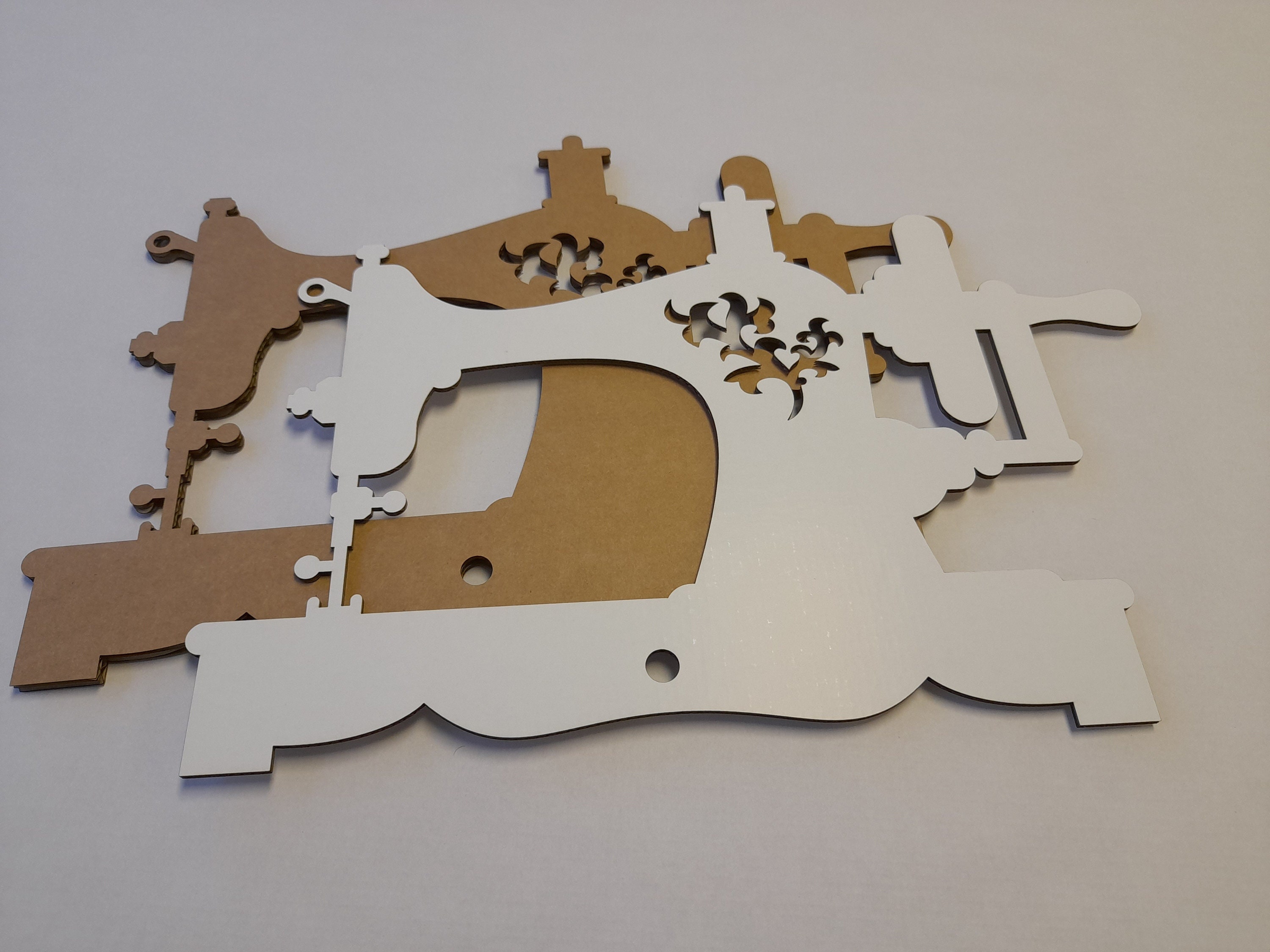 Sewing Machine Shape - Cardboard Cutout. Christmas Tree, Home and Party ...