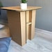 Cardboard Bedside Table. for Camps, Summer Houses, Temporary Furniture ...