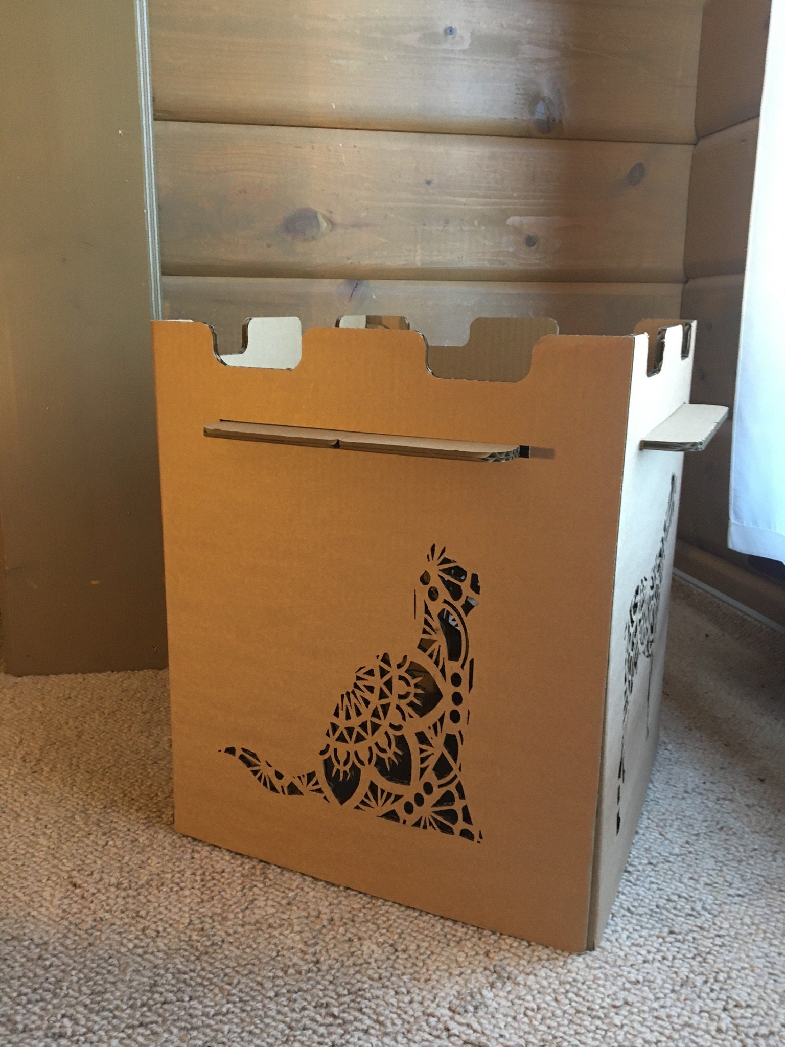 Cardboard Pets House Mandala Animals Cat House Bunny House - Etsy