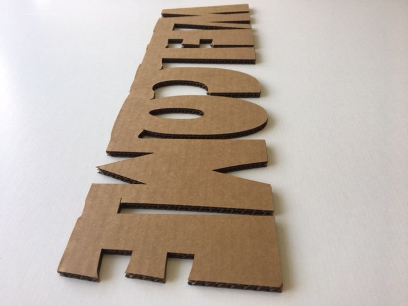 WELCOME - Cardboard Cutout, Wall Decor, Home Decor, Wall Art, Party ...
